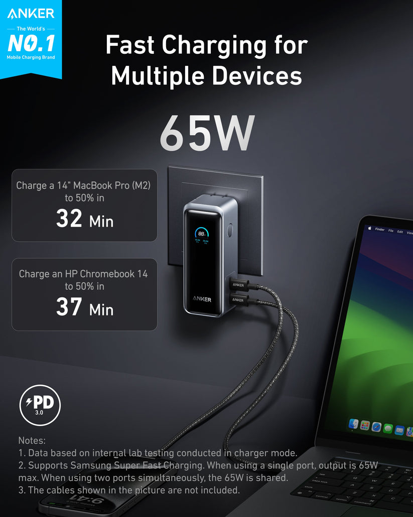 Anker Prime Power Bank (9.6K, 65W, Fusion) – Apex Heat